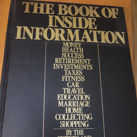 Other | The Book Of Inside Information Almost 50 Pages Of Info | Poshmark